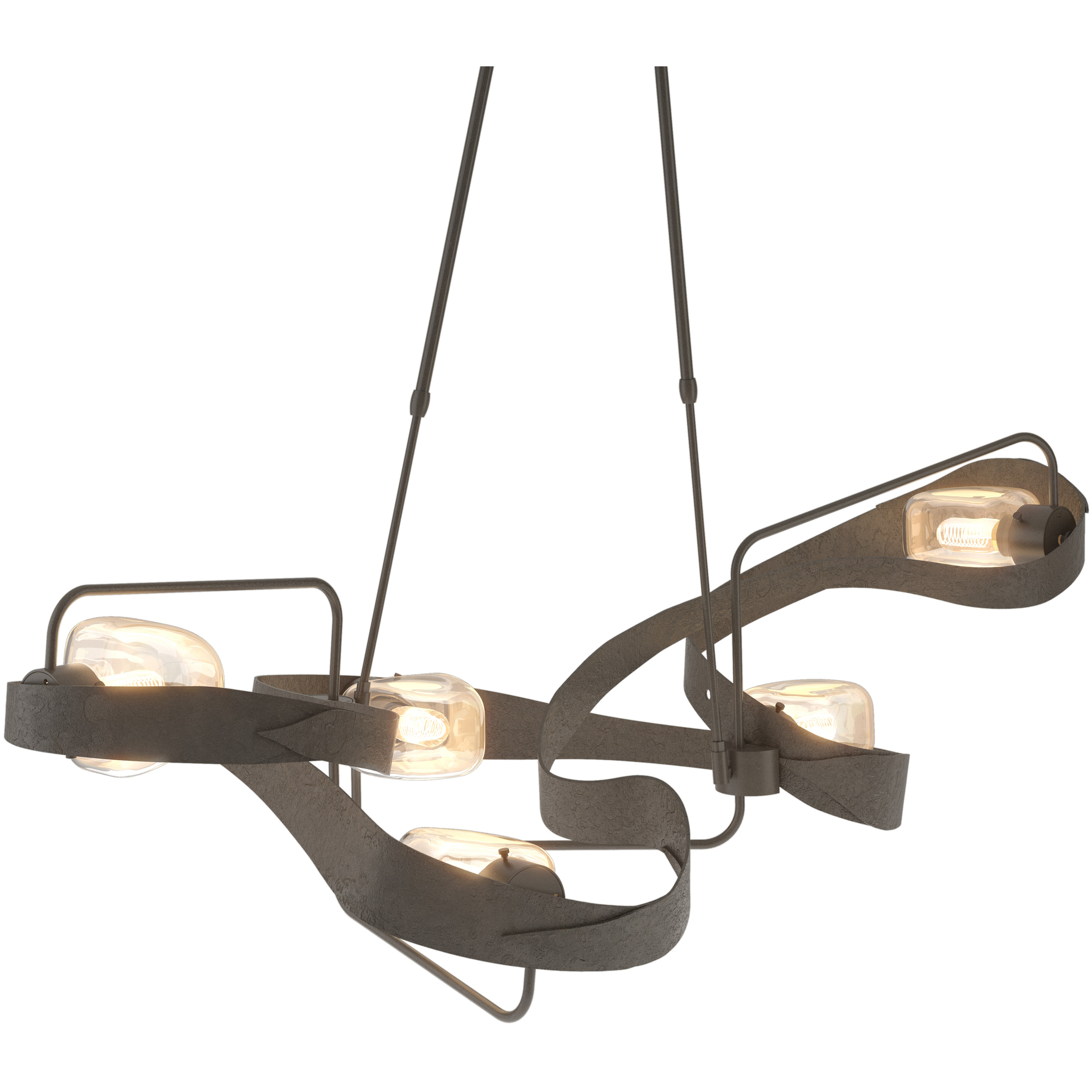 Hubbardton Forge 137820-1010 Graffiti 5 Light 50.1 inch Dark Smoke ...