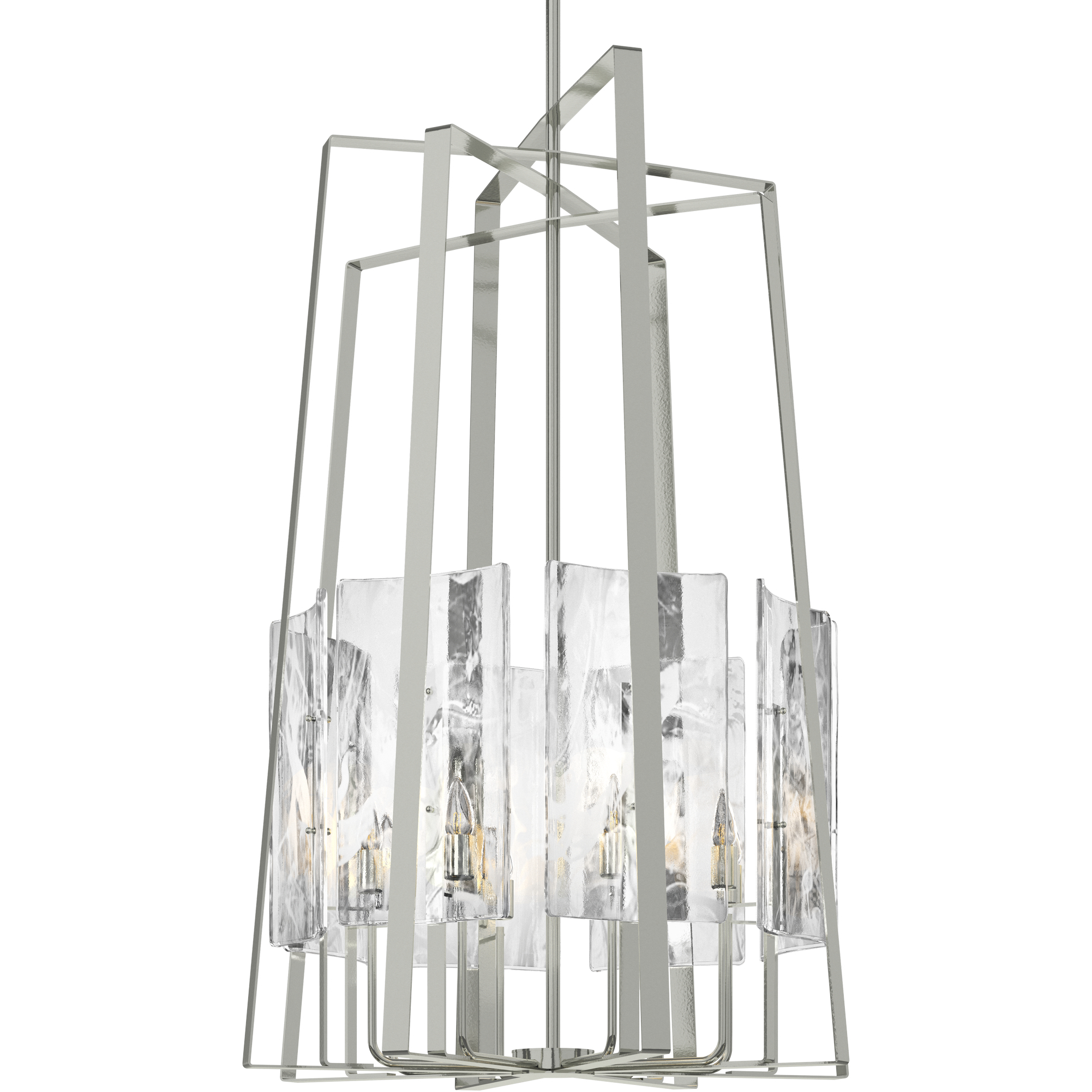Hubbardton Forge 131313-1008 Arc 8 Light 34.4 inch Sterling Pendant ...