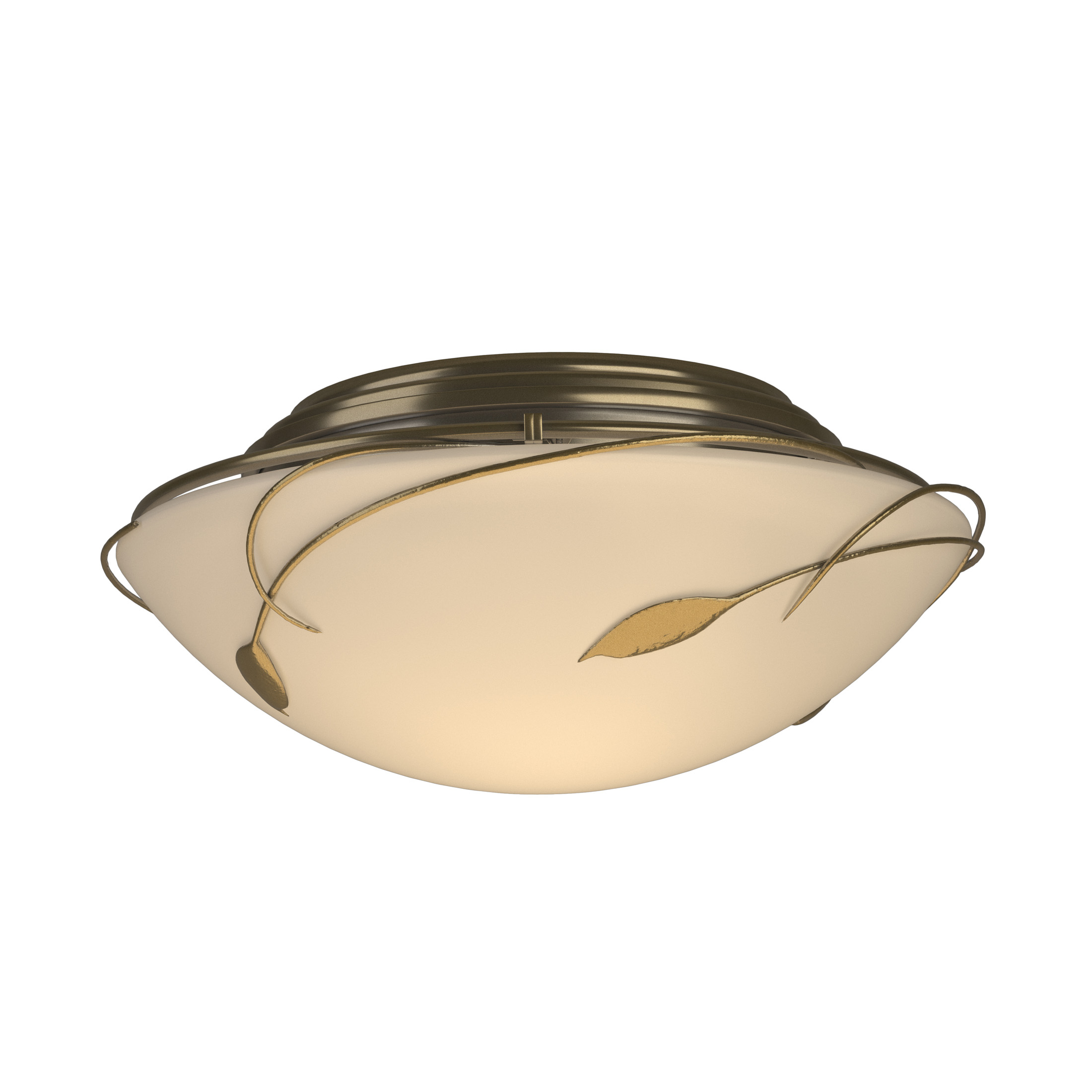 Hubbardton Forge 126709-1076 Forged Leaves 2 Light 13.6 inch Modern ...