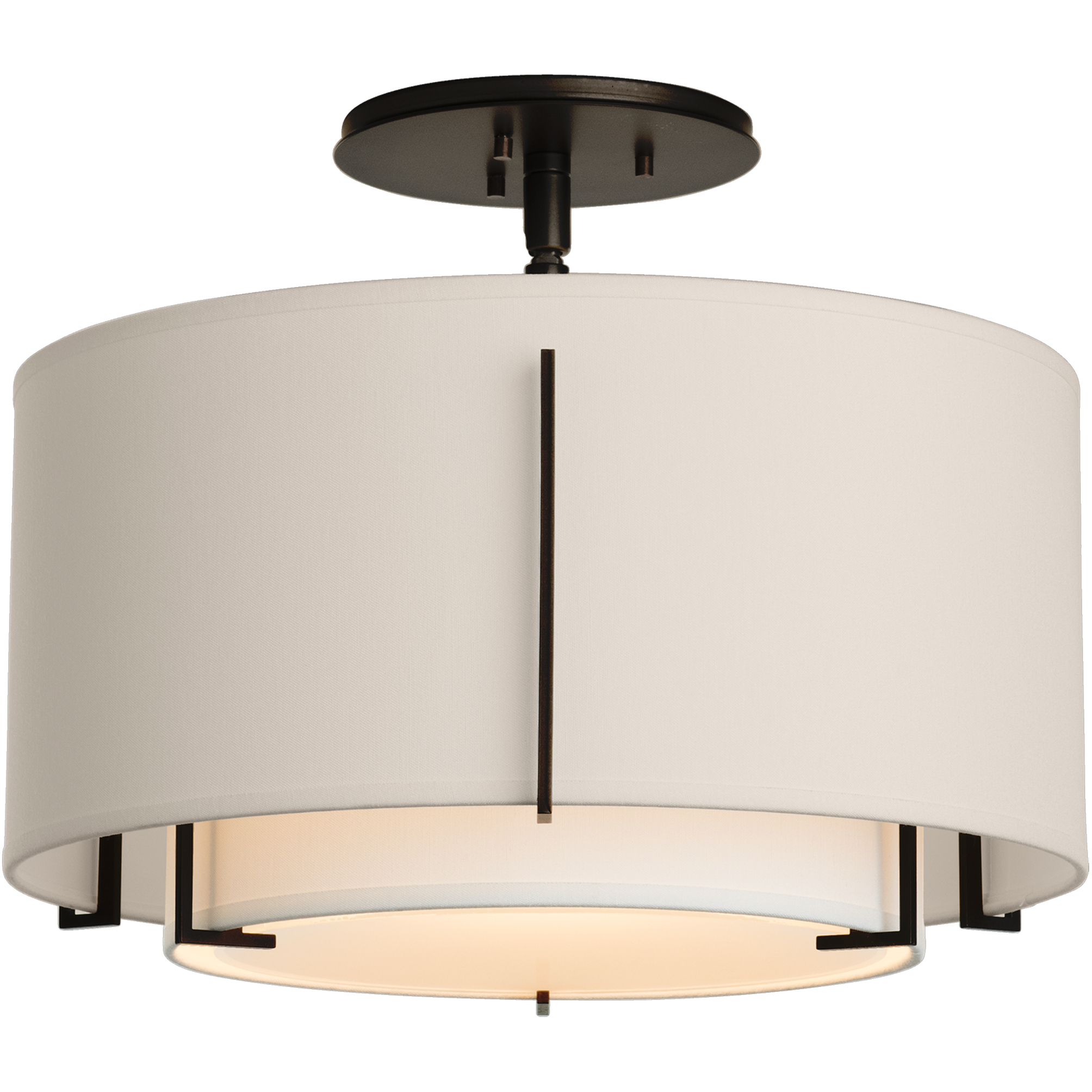 Hubbardton Forge 126501-1222 Exos 1 Light 16.1 inch Black Semi-Flush ... Hubbardton Forge 126501-1222 Exos 1 Light 16.1 inch Black Semi-Flush ...