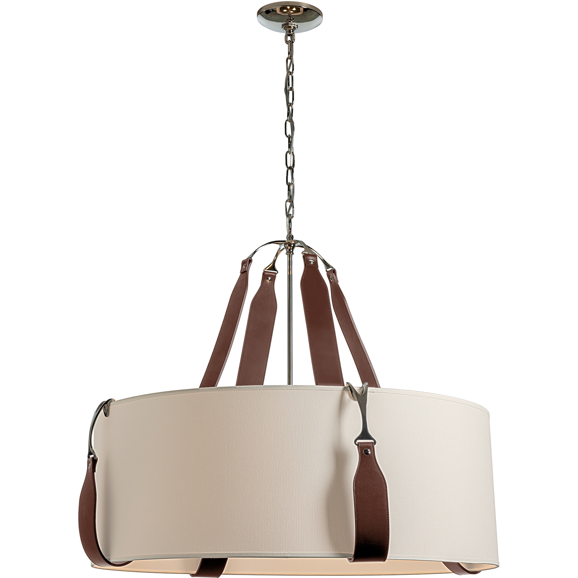 Hubbardton Forge 104072-1039 Saratoga 4 Light 31.9 inch Polished Nickel ...